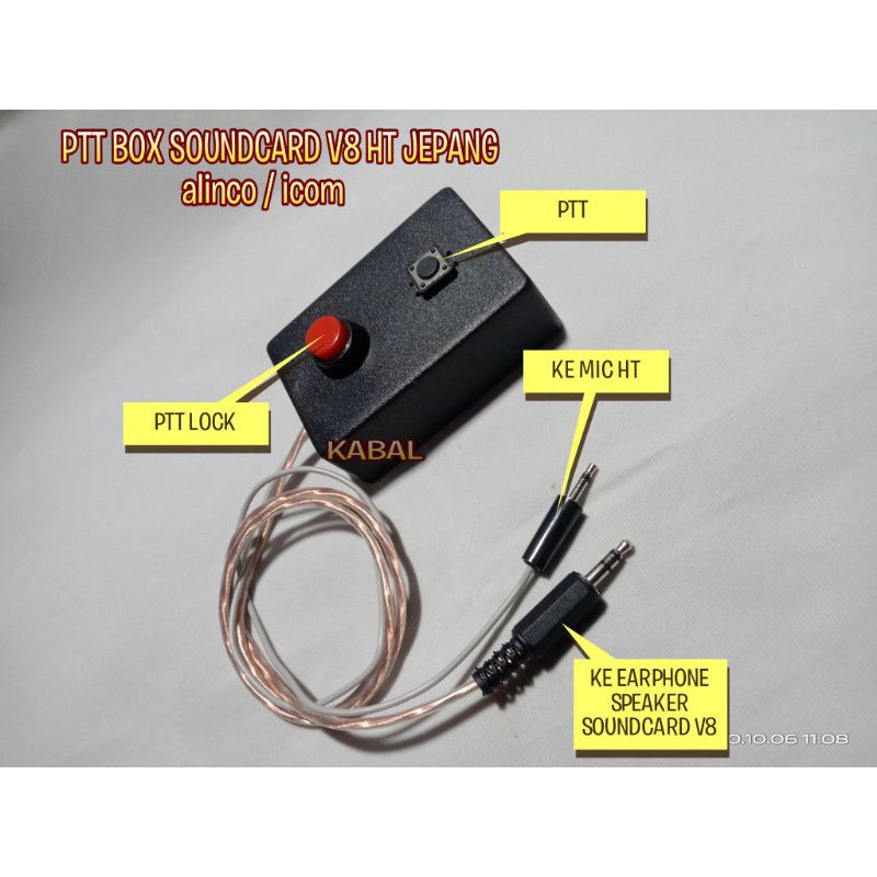 Jual PTT BOX HT UNTUK MENYAMBUNG SOUNDCARD V8 KE HT ATAU KE RIG ...