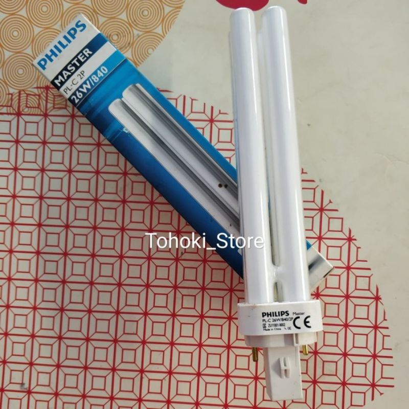 Jual Lampu cucuk PL-C 26 W/Watt/2P/philips/865(putih), 840(cool white ...