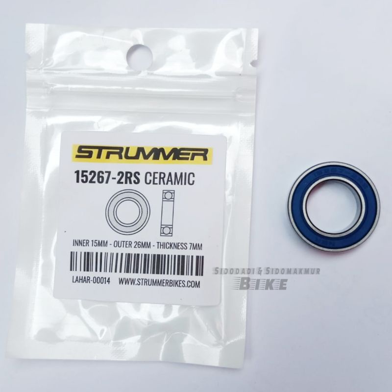 Jual Bearing Hub Strummer 15267-2RS Ceramic 15x26x7 Stainless steel ...