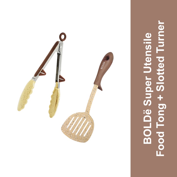 Jual BOLDe Super Utensile Penjepit Makanan + Spatula dengan Lubang ...