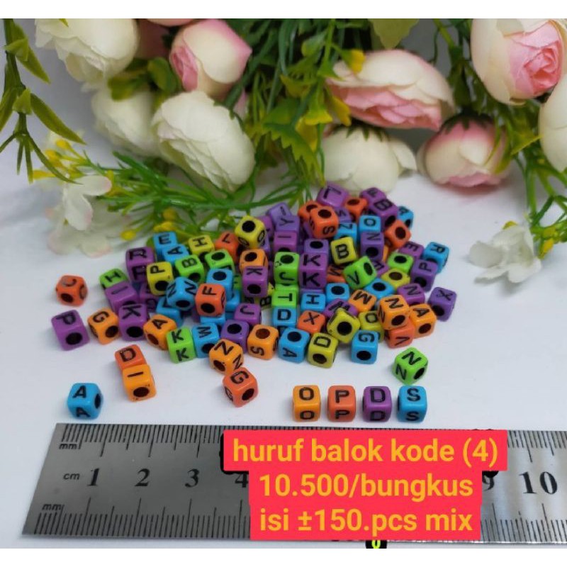 Jual Huruf balok. #manik_huruf_balok | Shopee Indonesia