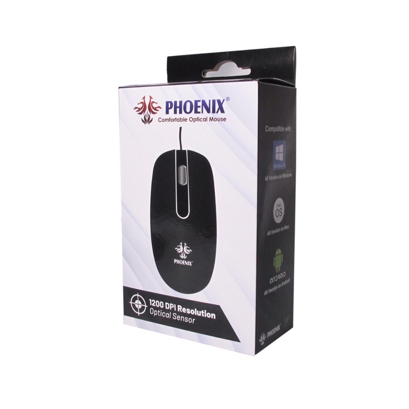 Jual Mouse Phoenix 1200 DPI Optical Sensor | Shopee Indonesia