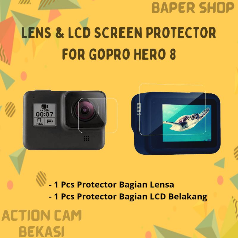 Jual Pelindung Lensa Dan LCD Gopro Hero 8 Lens And Screen Protector For ...