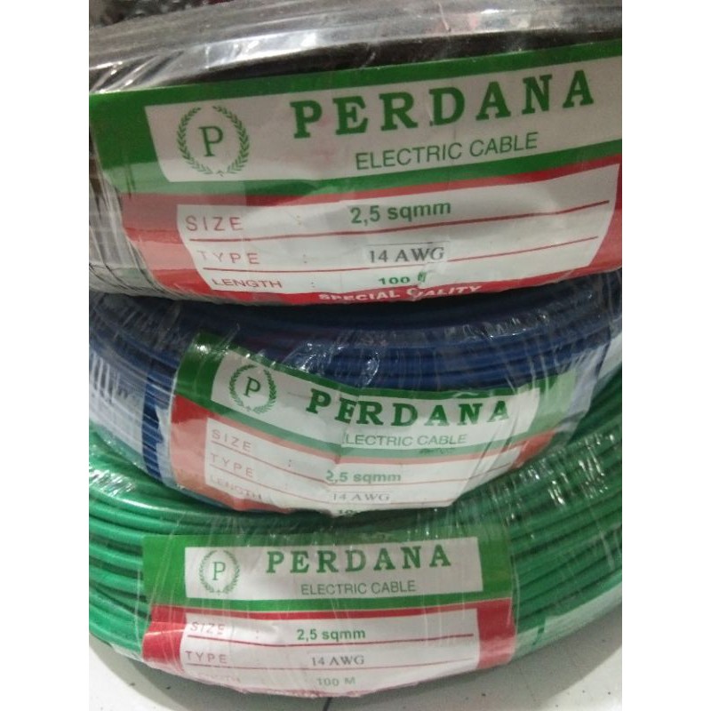 Jual KABEL ISI SERABUT TEMBAGA TEBAL 1 x 2,5 PERDANA Ecer Per 1 Meter ...