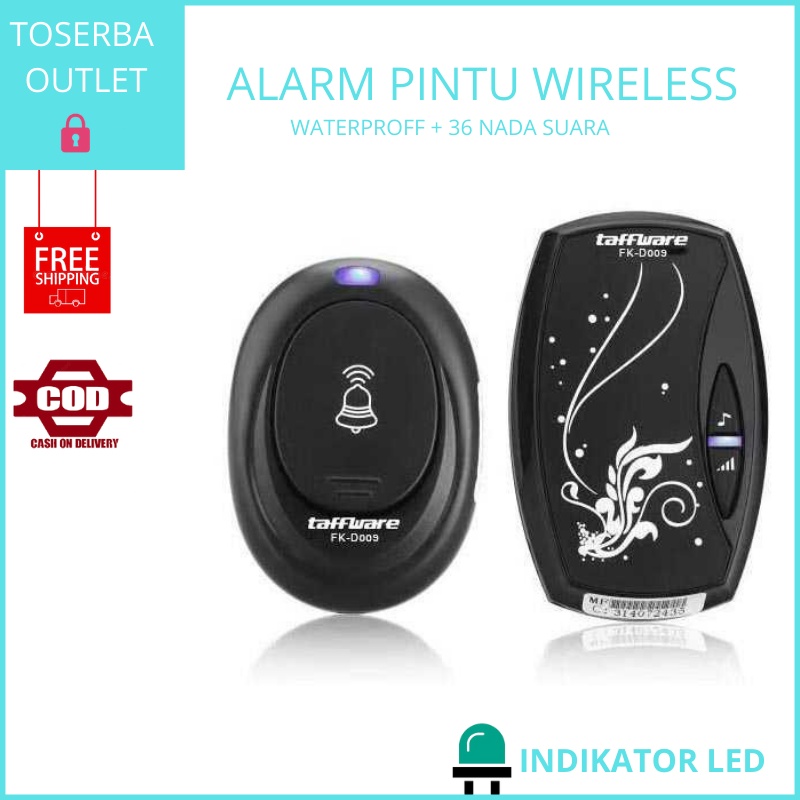 Jual Alarm Pintu Rumah Anti Maling Sensor Gerak - Alarm Wireless Sensor ...
