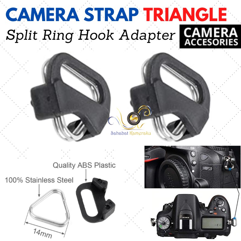 Jual 2pcs Ring Triangle Adapter Strap Kamera Universal (adapter strap ...