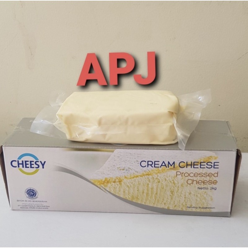 Jual Cream Cheese Chese Keju Krim Cheesy Chesy Chessy 250gr | Shopee ...