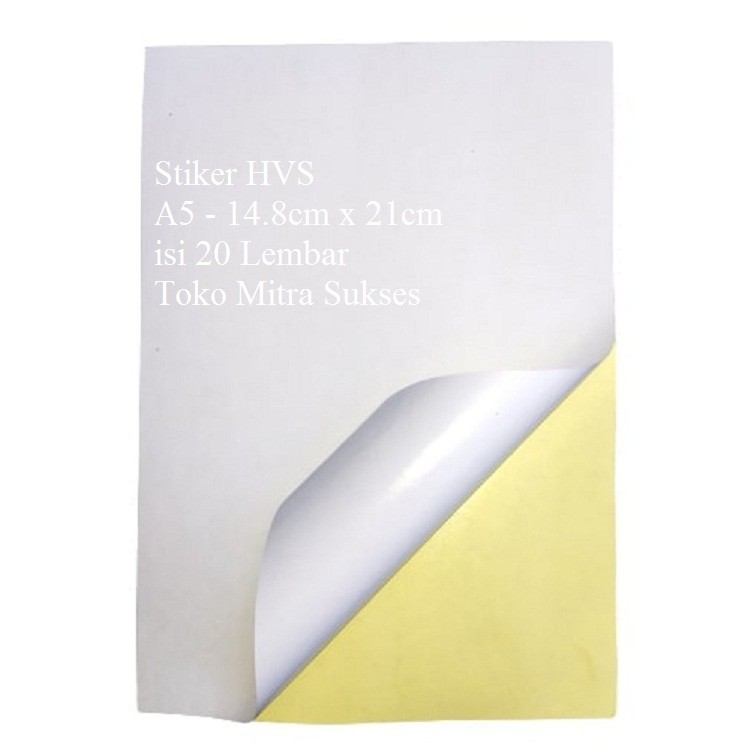 Jual A5 Stiker HVS A5 isi 20 Lembar | Shopee Indonesia