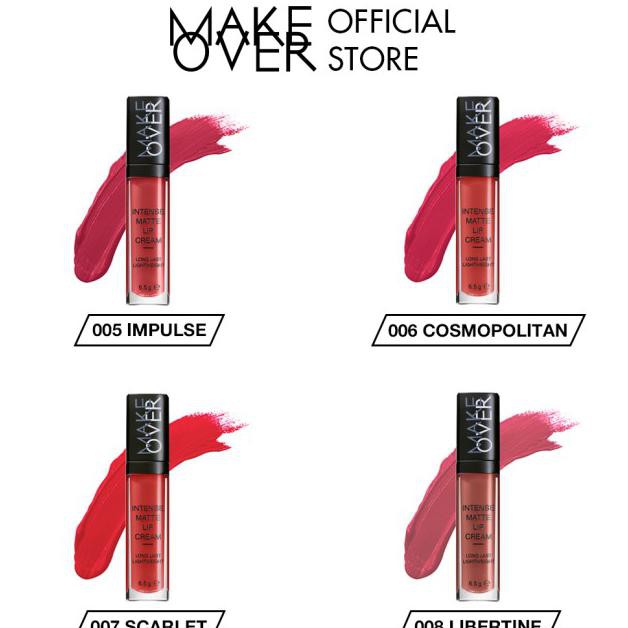 Jual MAKE OVER Intense Matte Lip Cream - 001 Lavish | Shopee Indonesia