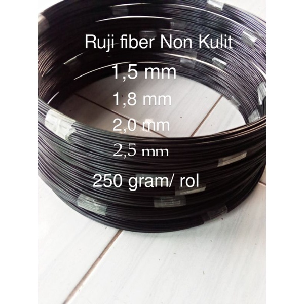 Jual Ruji fiber 1,3 mm & 1,5 &1,8 &2,0 &2,5 mm hitam non kulit berat ...