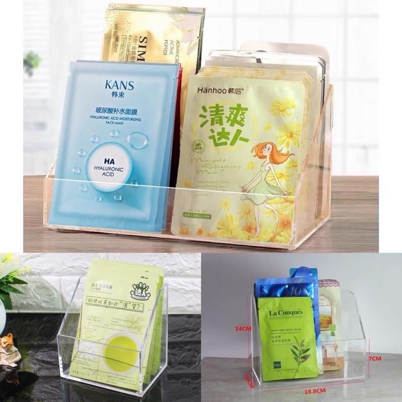 Jual Sheet Mask Organizer / Tempat masker akrilik / Box masker akrilik ...