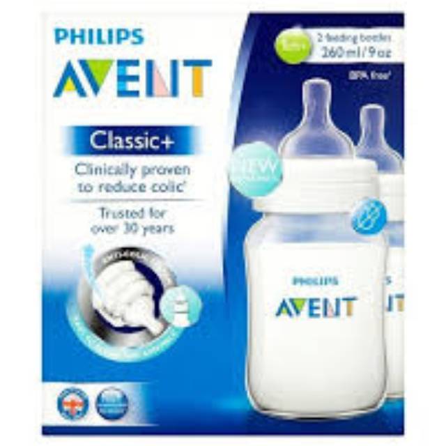 Jual Botol susu avent classic 260ml isi 2 (twin) | Shopee Indonesia