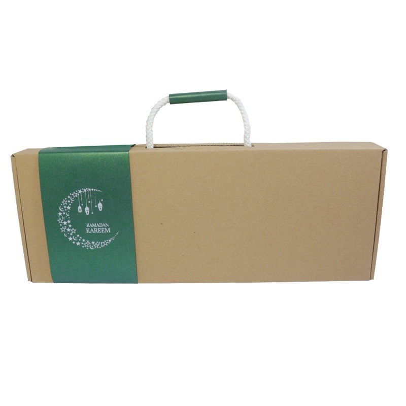 Jual box with sleeve lebaran box packaging siap dipakai model tali ...