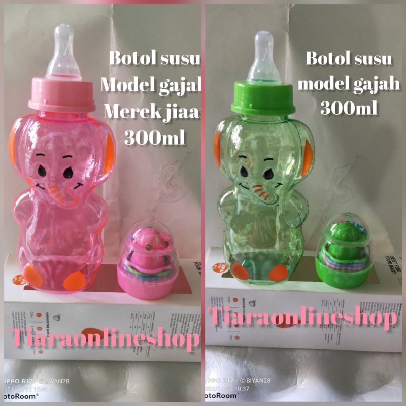 Jual Botol susu jiaai model gajah 250ml / botol dot baby jiaai ...