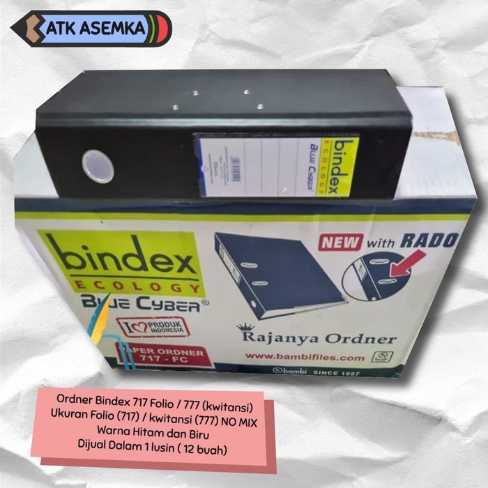 Jual Odner Bindex 717 Ukuran; Folio Tebal: 7cm Warna: Hitam Bahan: Cardboar Atk | Shopee Indonesia