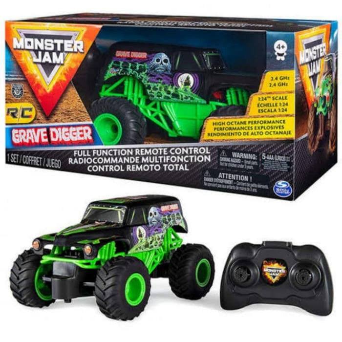 Jual Monster Jam RC Grave Digger Remote control RC Trucks Spin master ...
