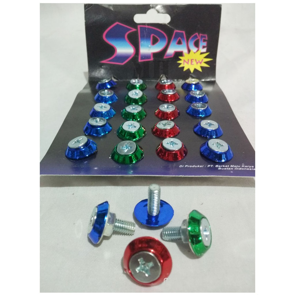 Jual Baut variasi motor Space per 3 pcs | Shopee Indonesia