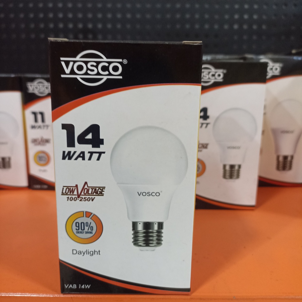 Jual Lampu Bohlam Bulat A-BULB LED Vosco 3, 5, 9, 11, 14, 16, 18 Watt | Shopee Indonesia