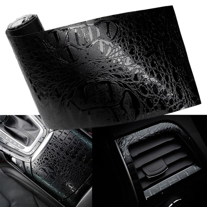 Jual Stiker / Sticker Mobil Interior Vinly Motif Kulit Buaya 150 x 10 ...