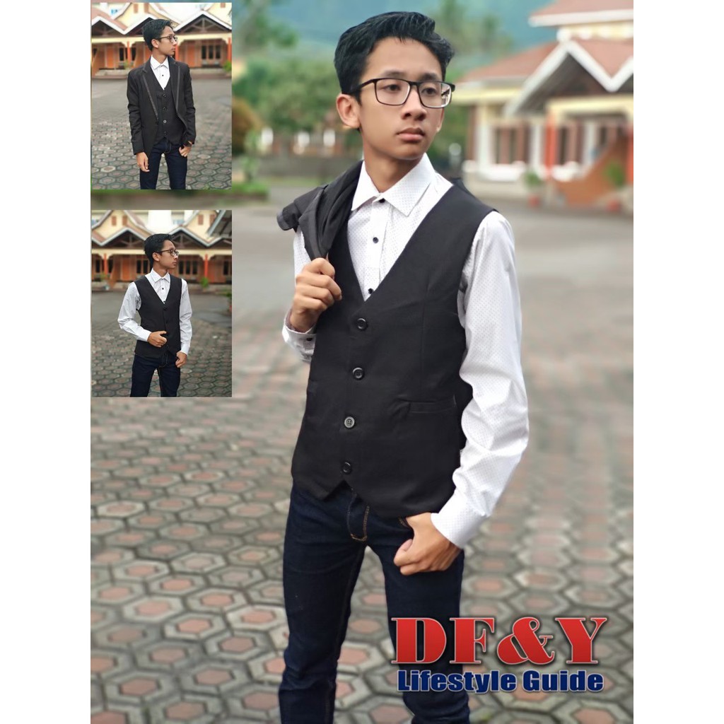 Jual StoreStory - Rompi Jas Pria - Rompi Dalaman Jas - Rompi Slimfit ...