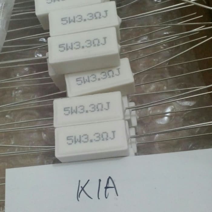 Jual CR Resistor R kapur 5Watt 3.3 ohm 5w 3R3 Resistors 5 Watt 3.3ohm ori | Shopee Indonesia