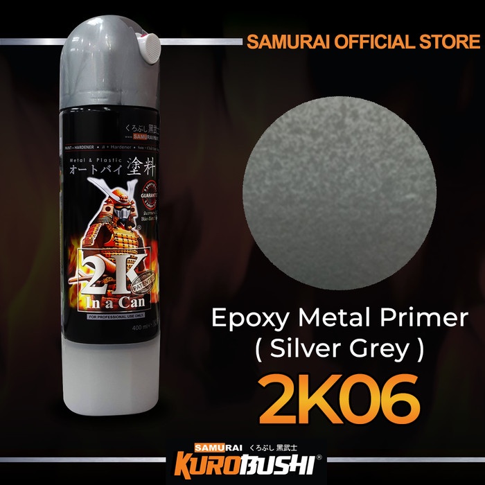 Jual Samurai Paint Epoxy Metal Primer 2K06 (Silver Grey 400 ml) #2K06 | Shopee Indonesia