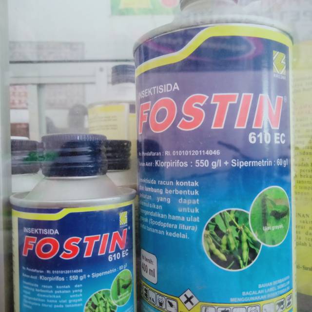 Jual FOSTIN untuk mematikan ulat,belalang,hama di tumbuhan | Shopee ...