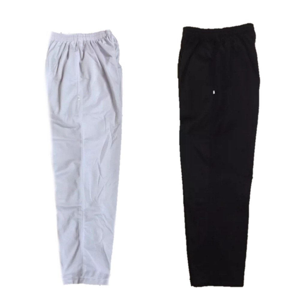 Jual Celana Training Polos Putih Dan Hitam / Trening Hitam/Putih Polos ...