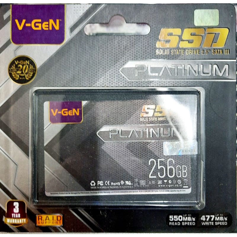Jual SSD / Solid State Drive Vgen 2.5 128 GB/ 256 GB / 512 GB Sata 3 ...