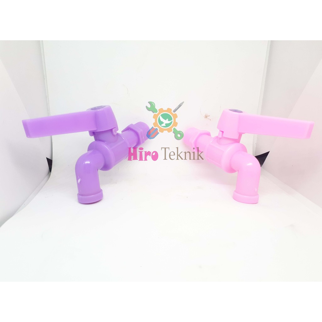 Jual Kran Air PVC 1/2" SKT / Kran PVC Engkol Stabilo | Shopee Indonesia