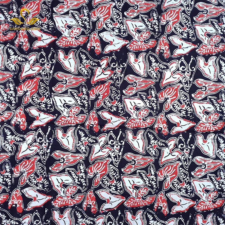 Jual Kain Batik Tulis Cap Kombinasi 100% Handmade Warna Hitam Putih ...