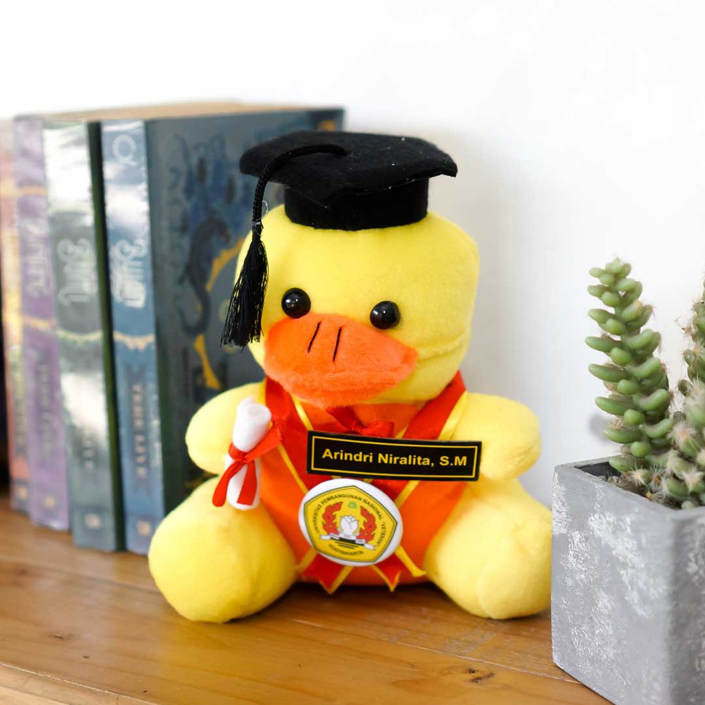 Jual Kado Wisuda Boneka Duck Small Custom | Shopee Indonesia