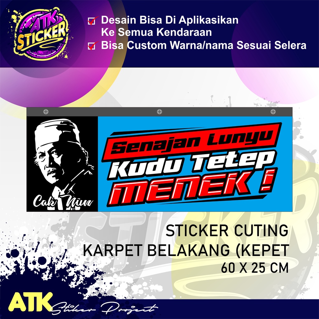 Jual Sticker Cuting Karpet Belakang Truk Stiker Kepet Karpet Belakang ...