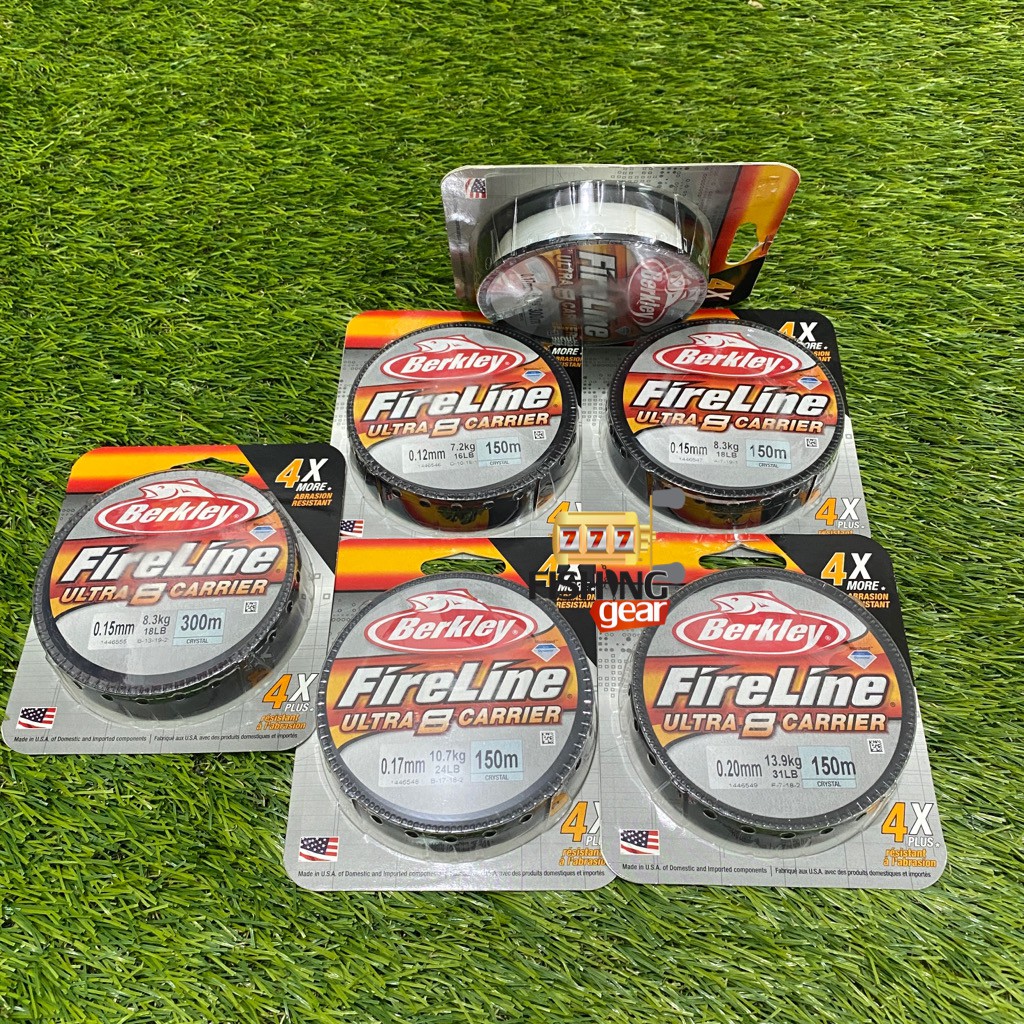 Jual SENAR BENANG PE BERKLEY FIRELINE ULTRA 8 CARRIER 150METER 300METER ...