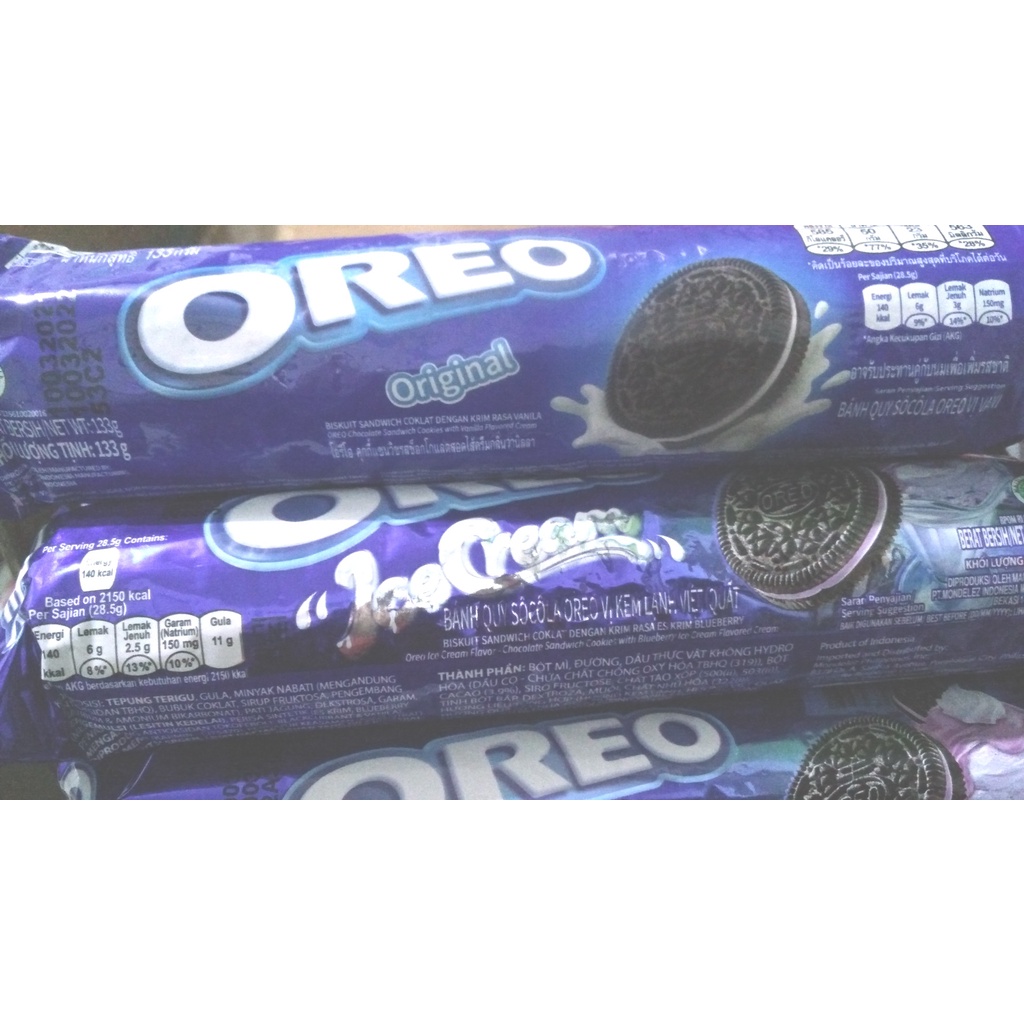 Jual BISKUIT SANDWICH COKLAT OREO 133g | Shopee Indonesia