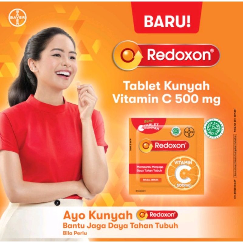 Jual Redoxon vitamin c 500mg tablet kunyah | Shopee Indonesia