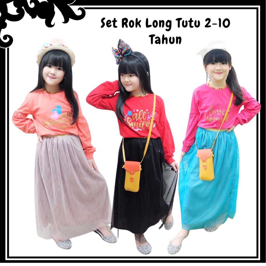 Jual Rok Tutu Setelan Rok Anak Premium Branded Free Tas Lucu FLOWKIDS ...
