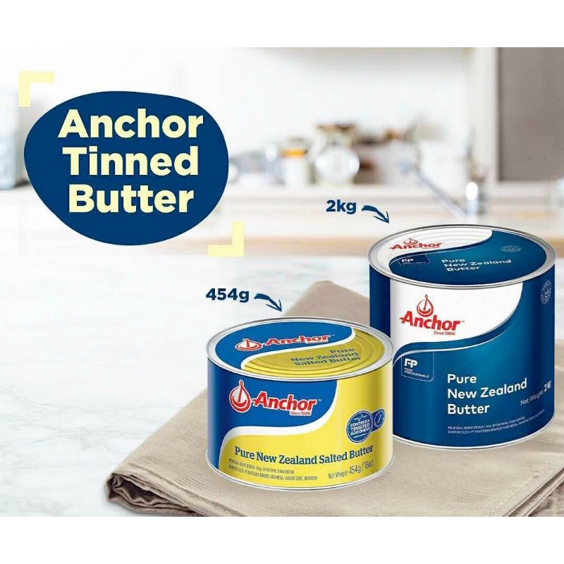 Jual ANCHOR TINNED BUTTER 454GR | Shopee Indonesia