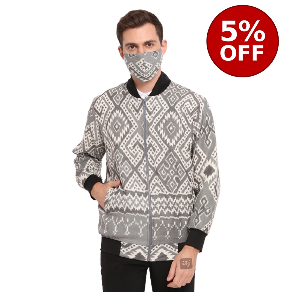 Jual Jaket Pria Anti Mainstream - Jaket Bomber Etnik Pria - Jaket Tenun ...