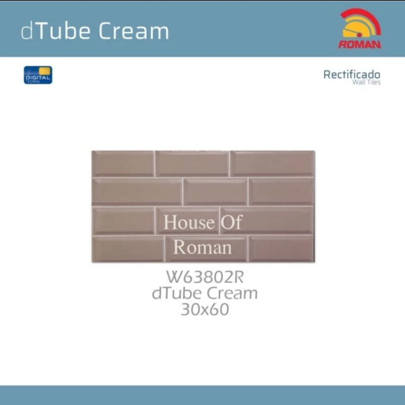 Jual Roman Keramik dTube Series 60x30 (Wall Tile)/ Roman Keramik ...