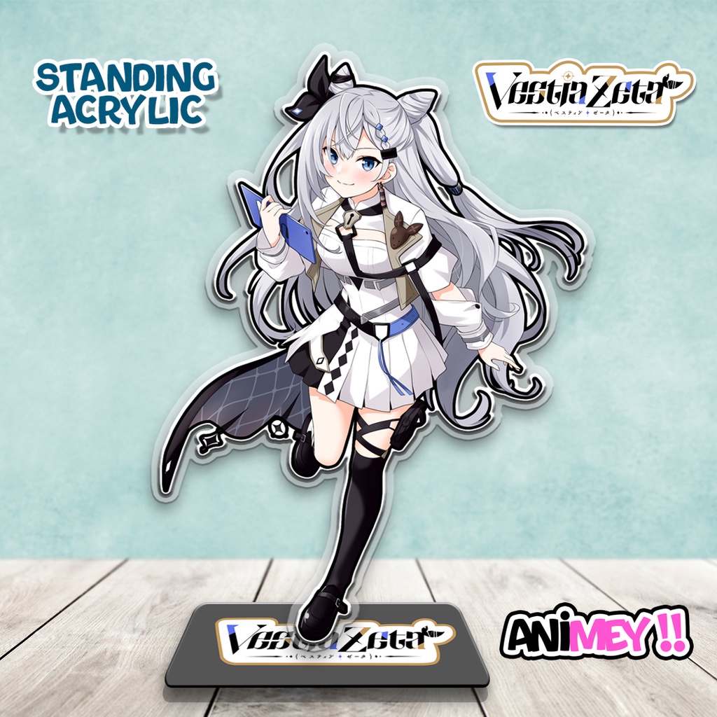 Jual Standing Acrylic Vestia Zeta Hololive Vtuber Anime Figure | Shopee ...