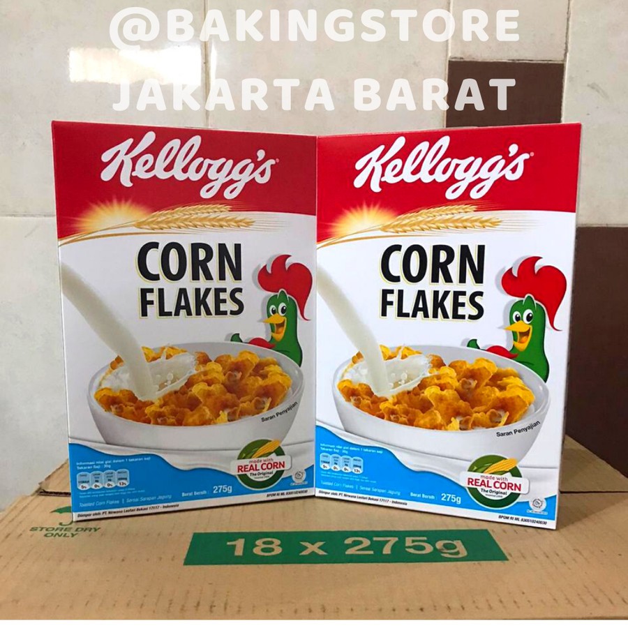 Jual Sereal Kelloggs Corn Flakes 275 gram | Cereal Kellogs | Shopee ...