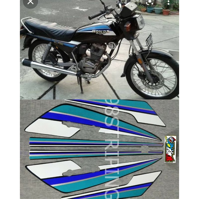 Jual STIKER HONDA GL PRO BIRU TAHUN 1990 STRIPING LIS STANDAR ORI ...