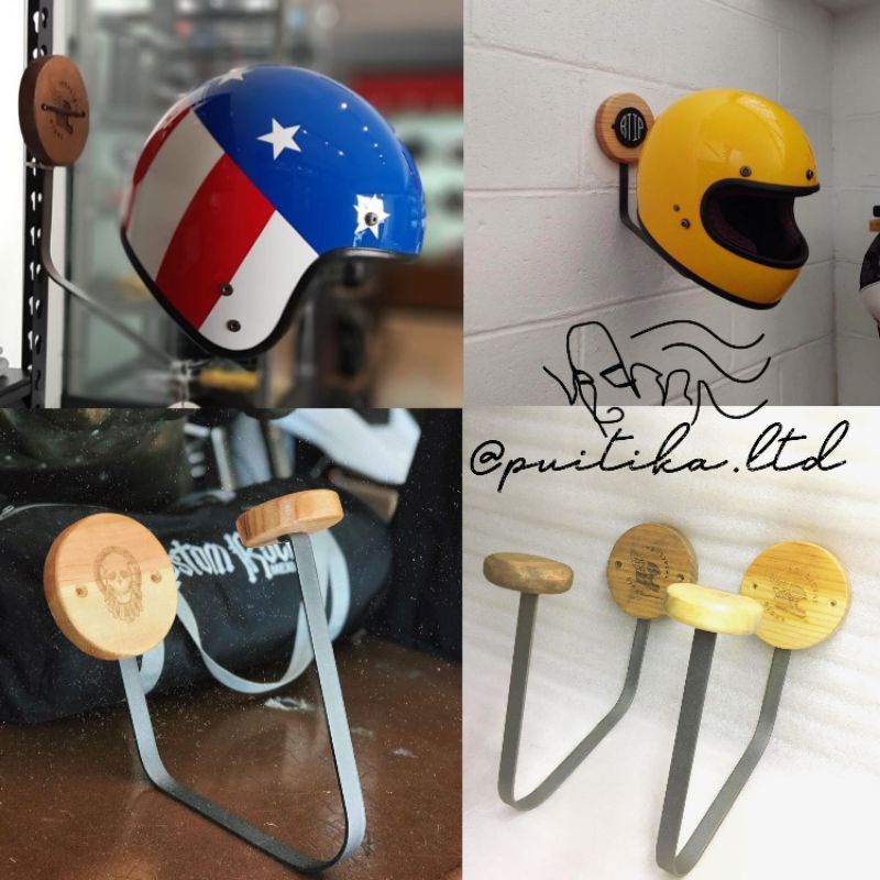 Jual Gantungan helm - helmet holder - hook helm - helmet wall mount ...