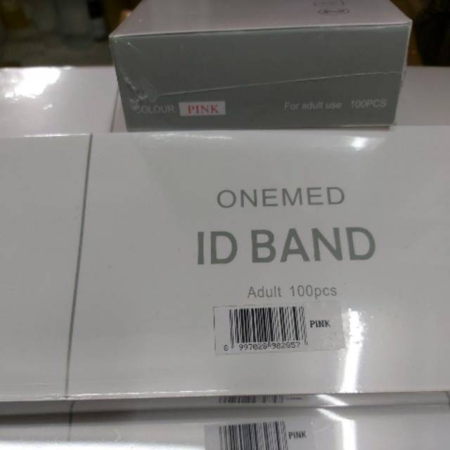 Jual ID BAND/GELANG PASIEN DEWASA pink biru MERK ONEMED | Shopee Indonesia