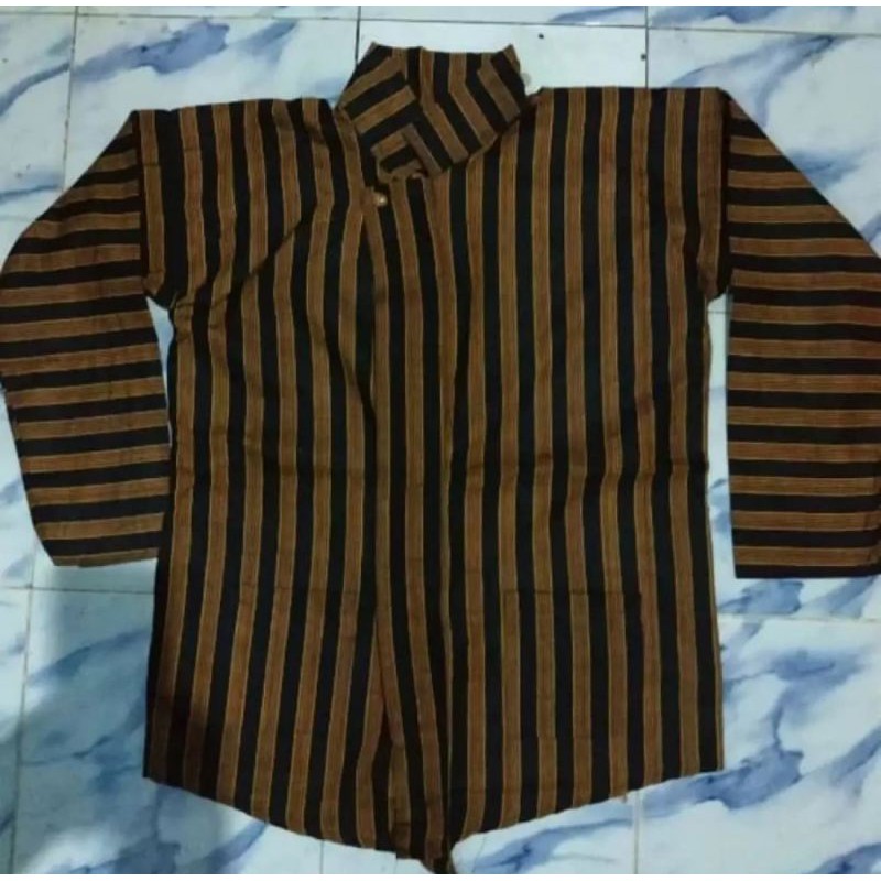 Jual Baju Surjan Tenun Lurik (Pakaian Tradisional Adat Jawa) | Shopee Indonesia