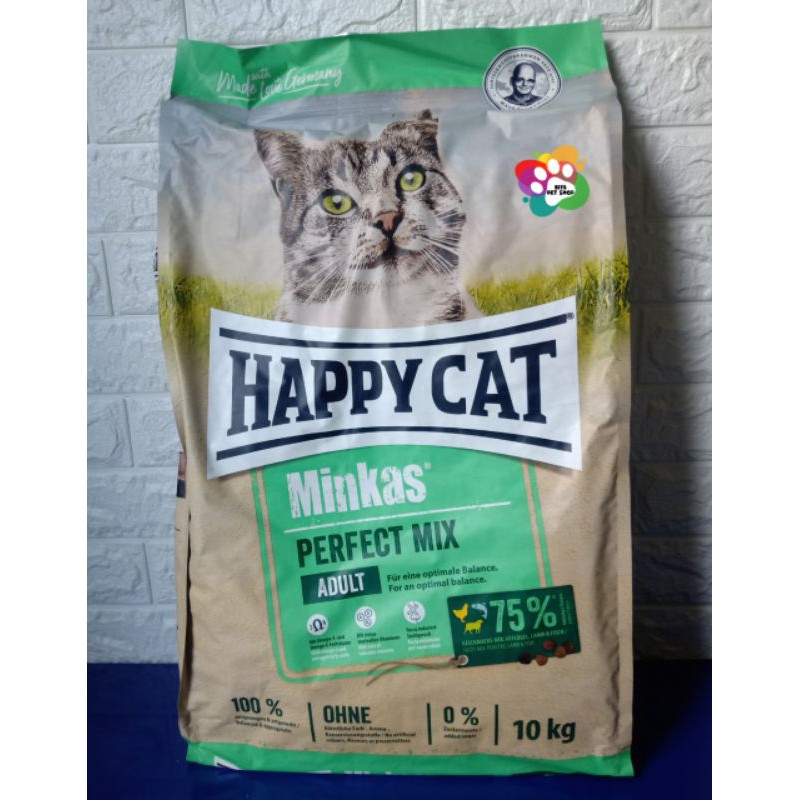 Jual Happy Cat Minkas Mix 10kg / Perfect Mix / Makanan Kucing / Cat ...