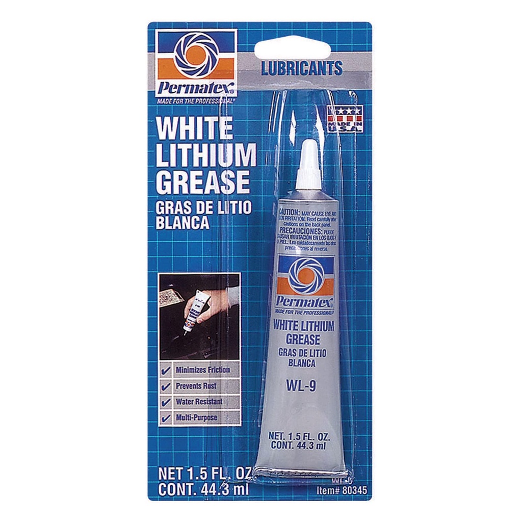 Jual Pelumas Lithium Putih - Permatex White Lithium Grease WL-9 - 44,3 ml | Shopee Indonesia