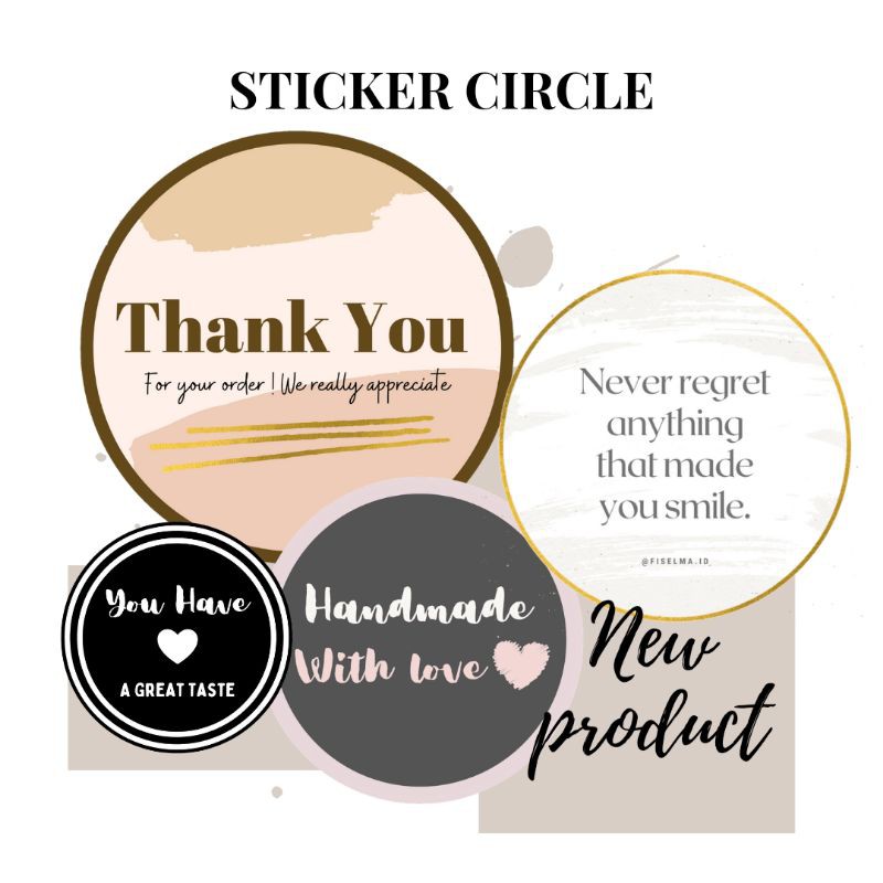 Jual [1 PACK] STICKER LABEL BUNDAR CUSTOM (FREEBIES /LABEL) | Shopee ...