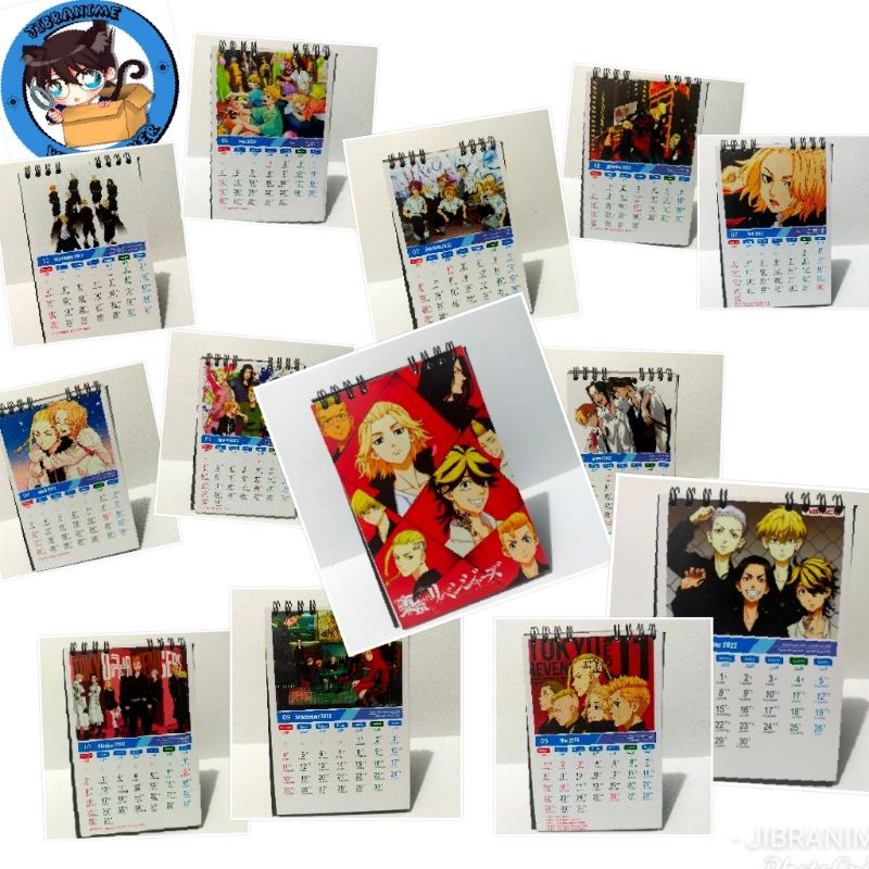 Jual Kalender anime 2025 tokyo revengers/kalender meja/kalender duduk ...
